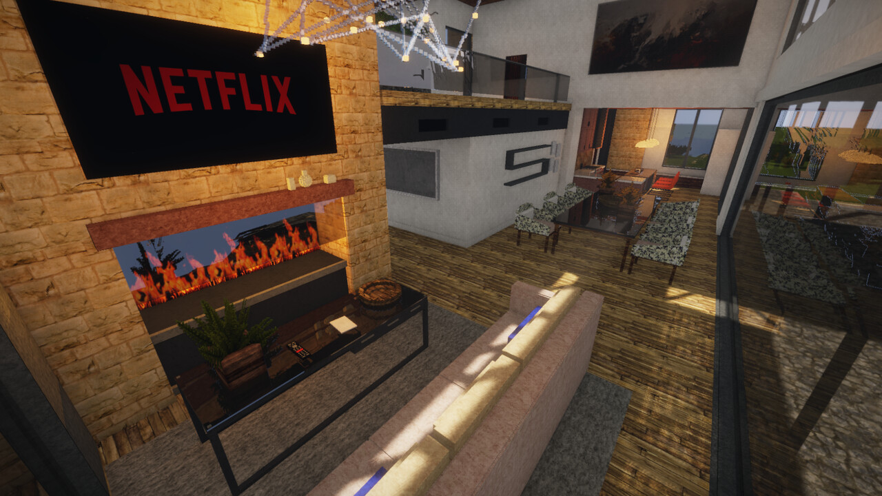 Modern house Little tiles Minecraft Map