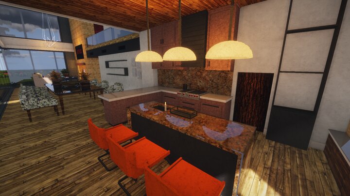 Modern house Little tiles Minecraft Map