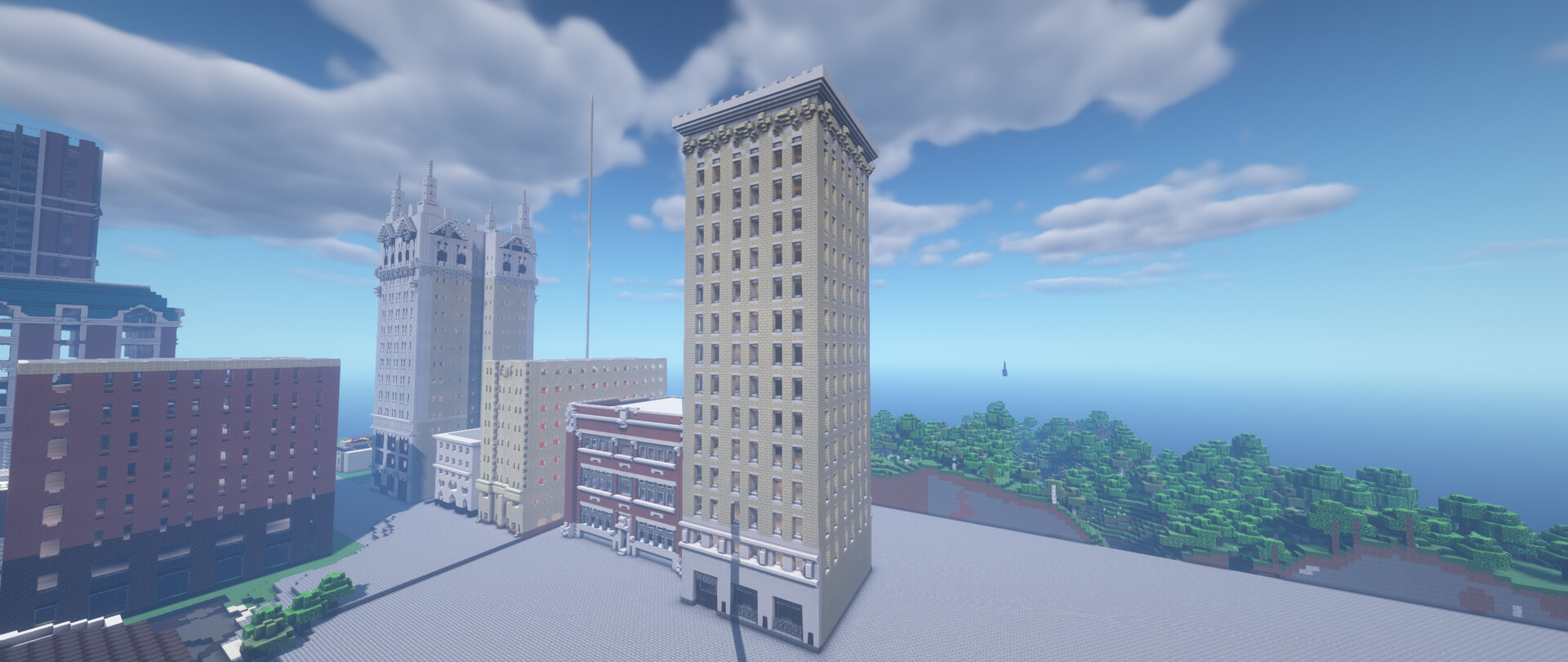 early twentieth century skyscraper Minecraft Map