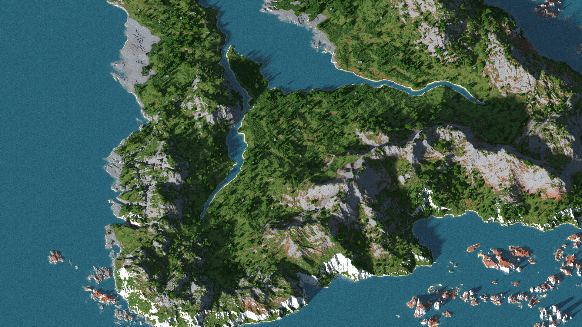 Greek island - 3000x3000 Minecraft Map