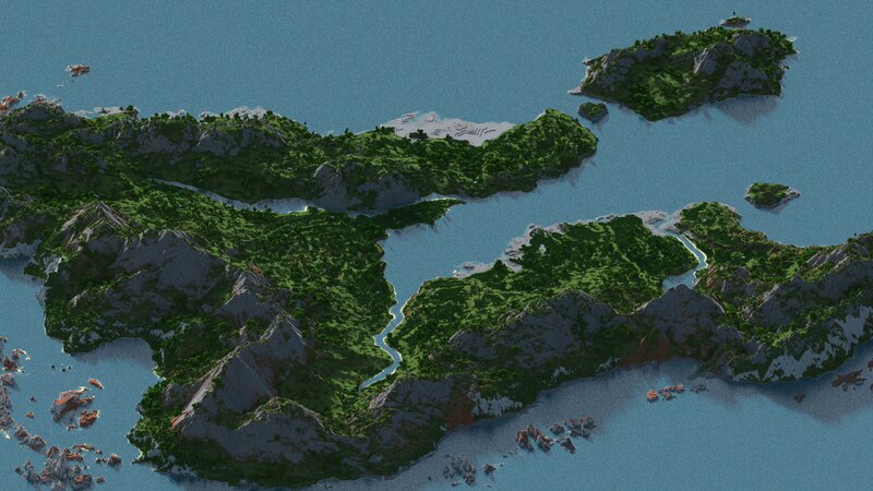 Greek island - 3000x3000 Minecraft Map