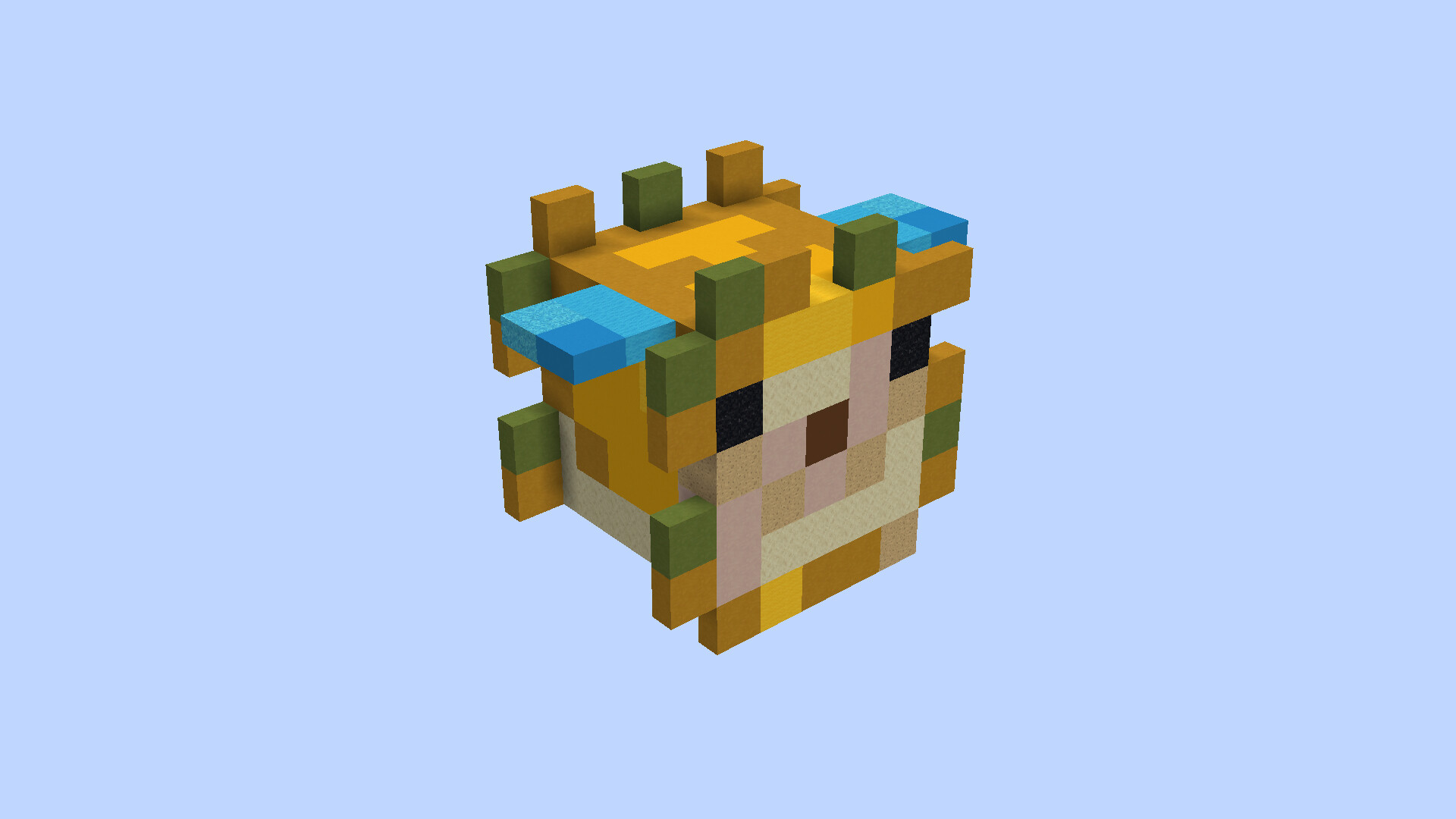 Pufferfish Mob Statues Minecraft Map