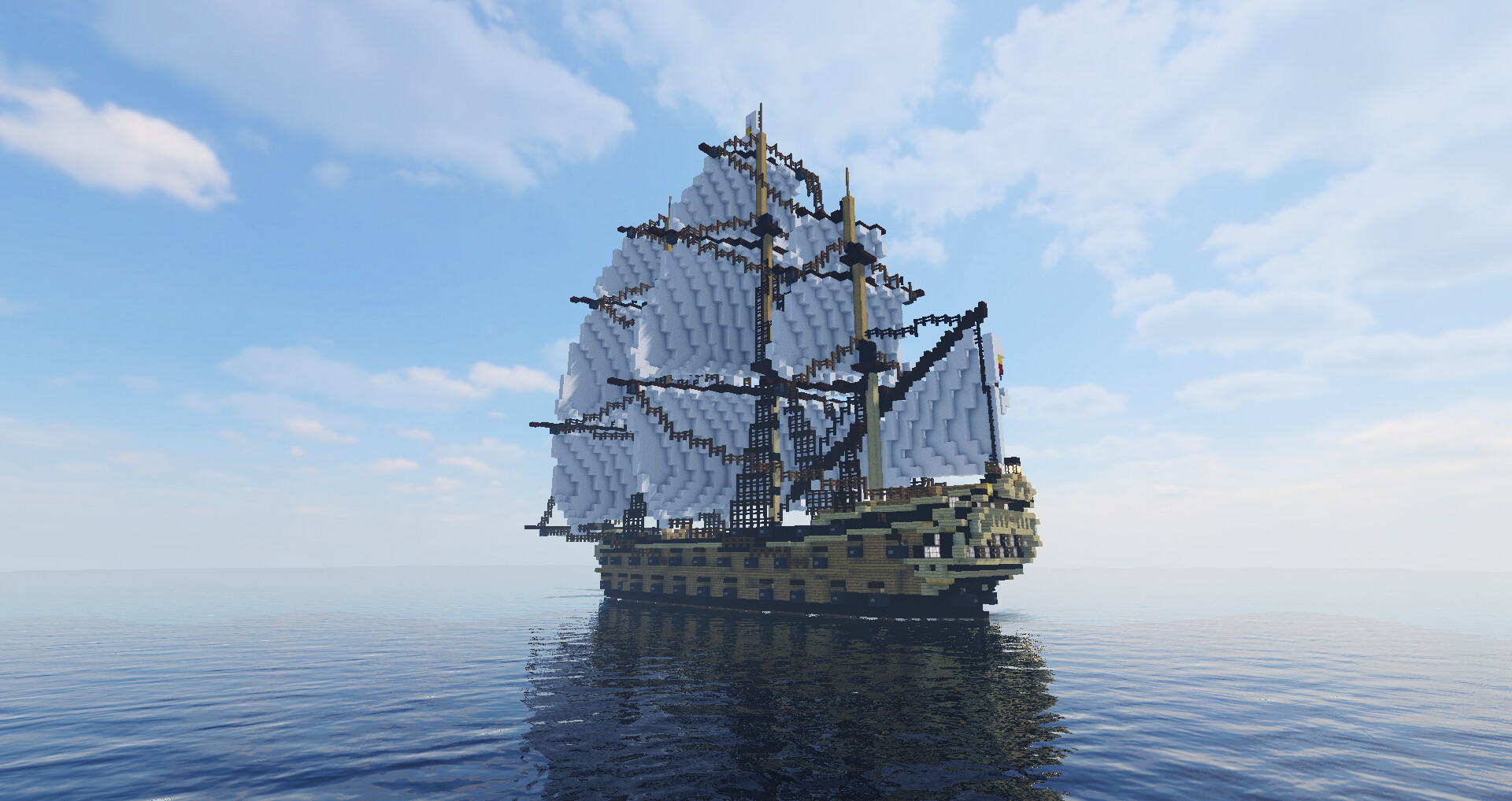 Fénix | Spanish third rate Ship of the Line (ShipSide) Minecraft Map