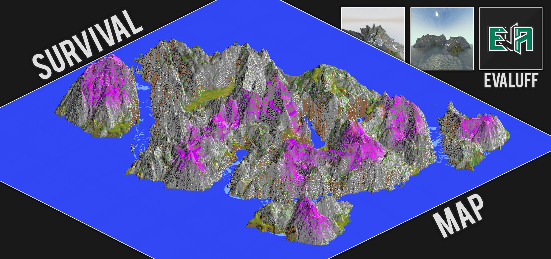 Berghild Mountains [NETHER] [THE END] Minecraft Map