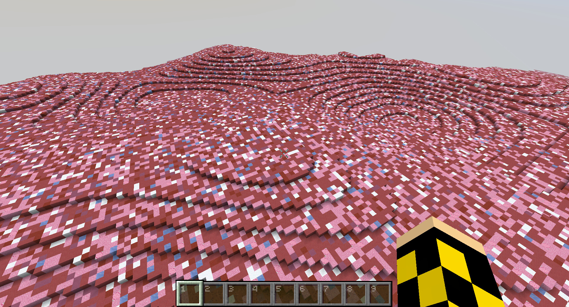 Frozen Pink Hills Biome Minecraft Map