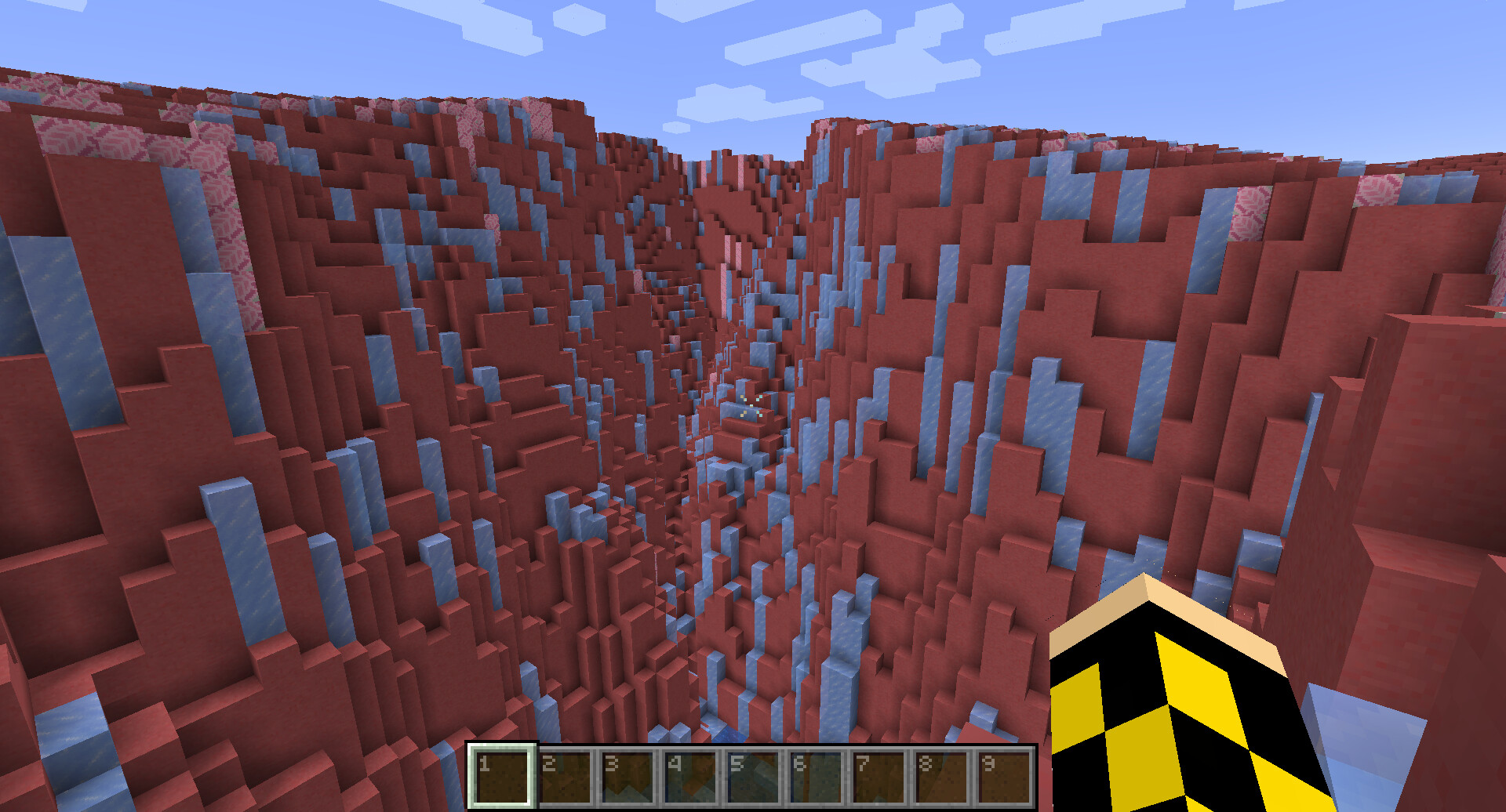 Frozen Pink Hills Biome Minecraft Map
