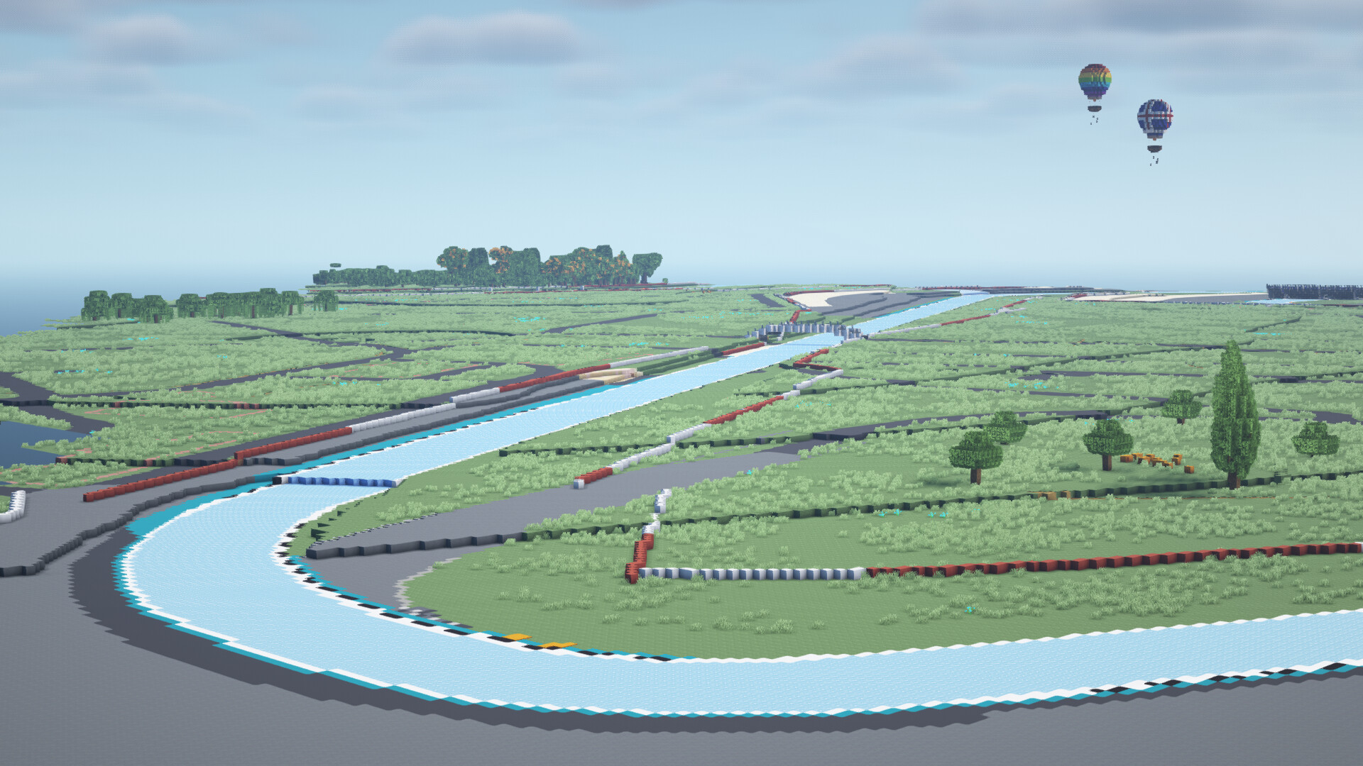 F1 Silverstone, British GP, 1:1 scale Ice boat racing track Minecraft Map