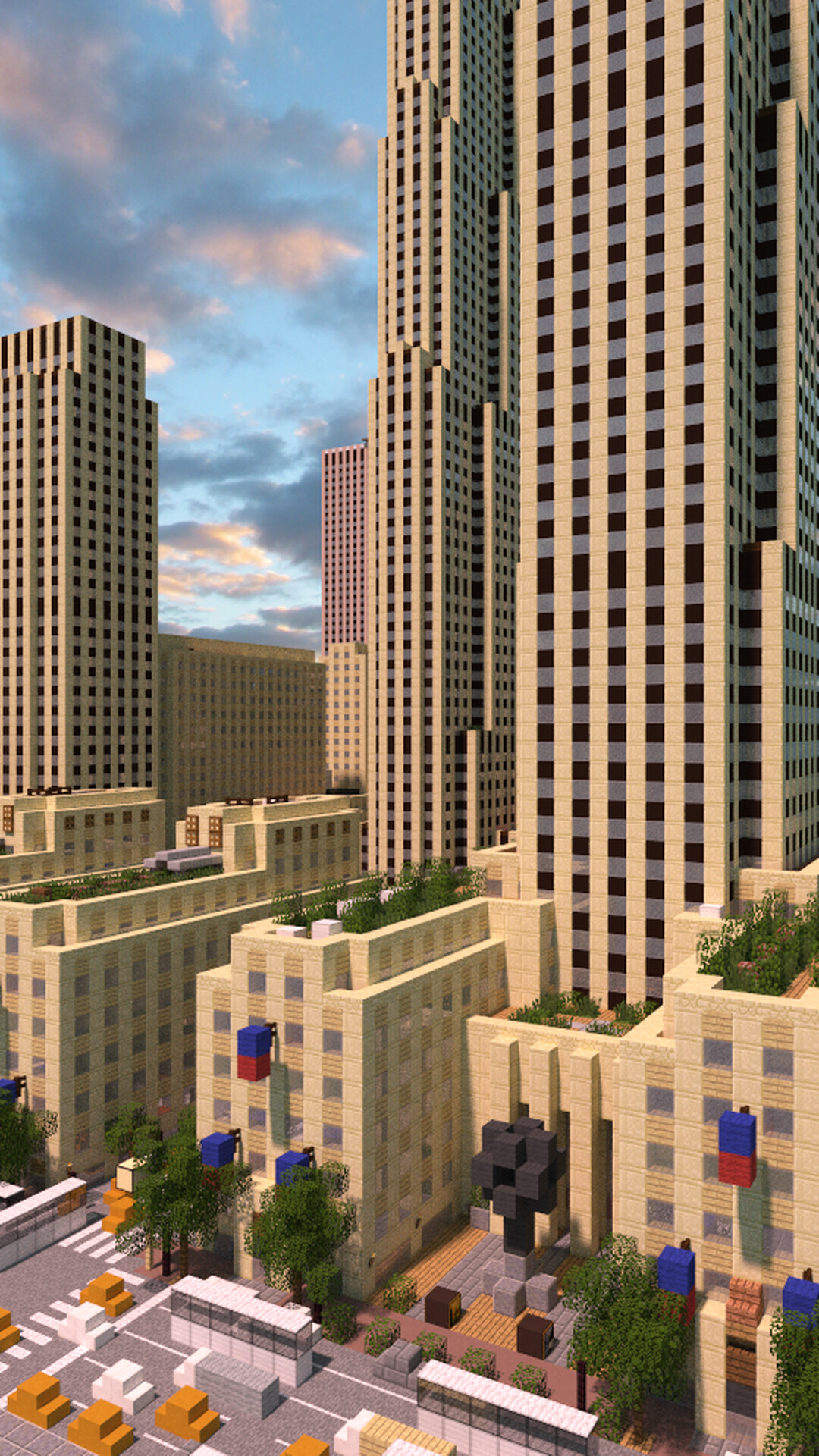 Rockefeller Center (Small scale replica in Minecraft) Minecraft Map