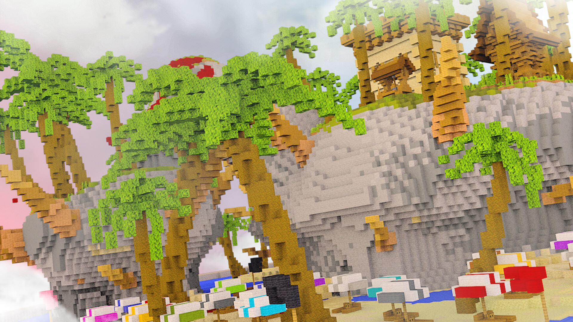 🌴 Tropical HUB🌴 Minecraft Map