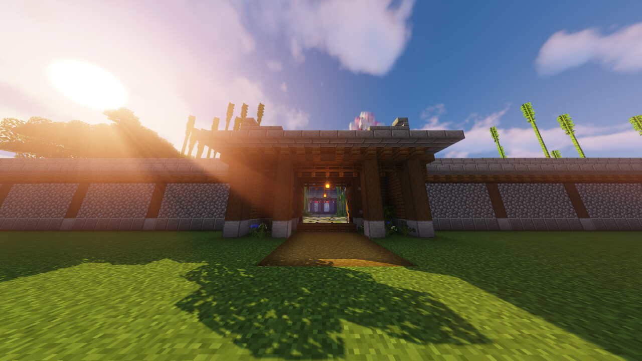 Large Japanese Ryokan Hotel Minecraft Map