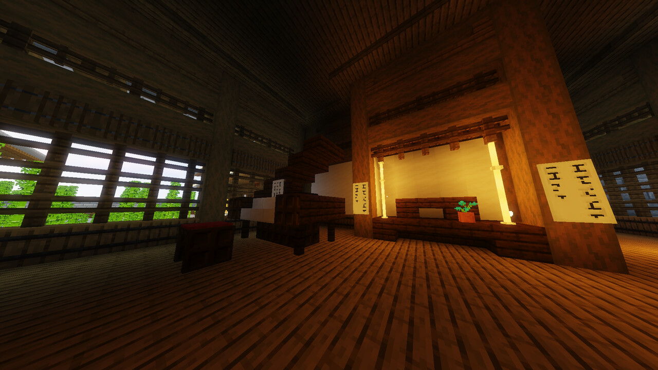 Large Japanese Ryokan Hotel Minecraft Map