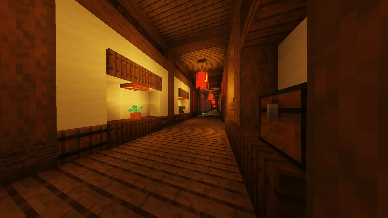 Large Japanese Ryokan Hotel Minecraft Map