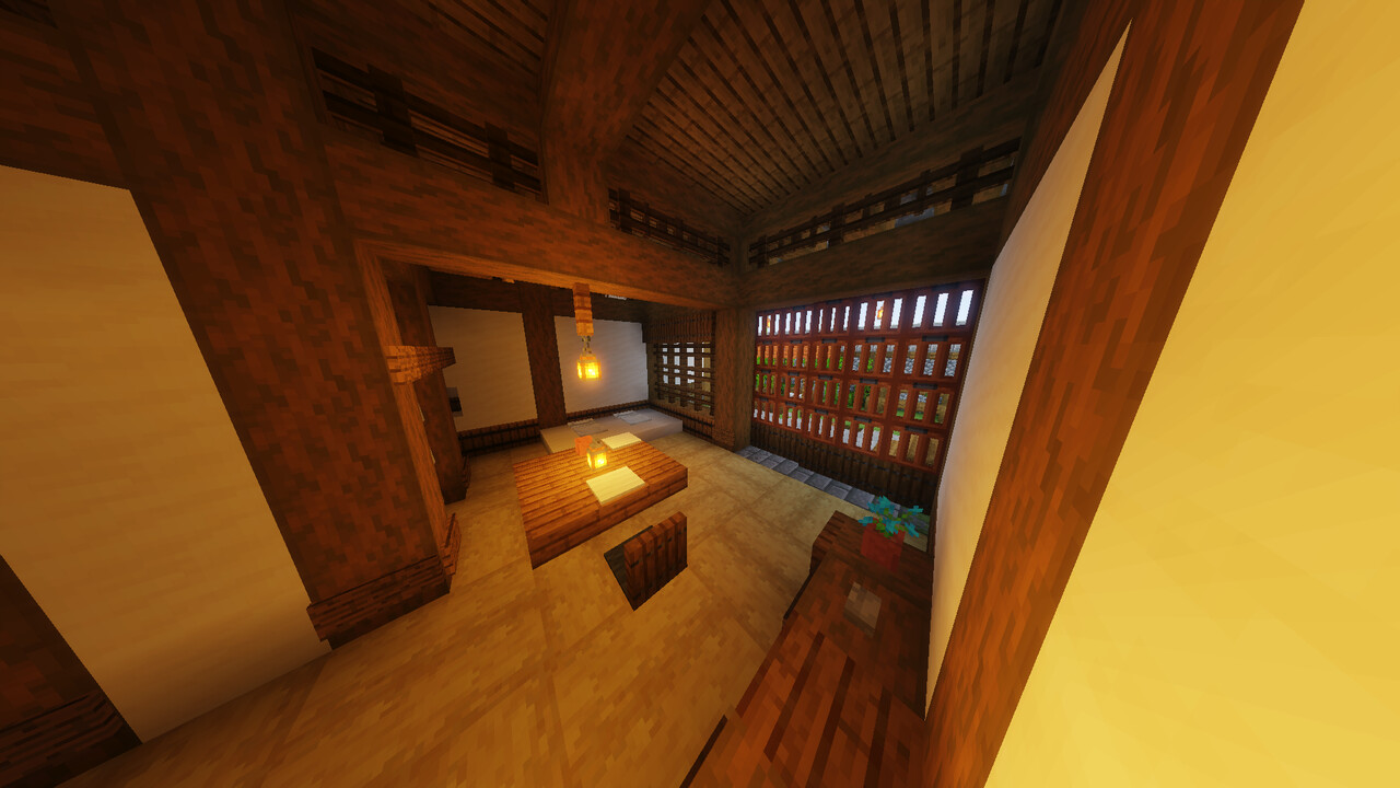 Large Japanese Ryokan Hotel Minecraft Map