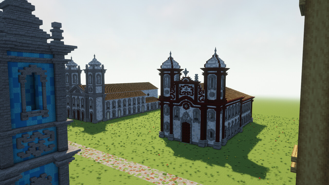 Baroque churches recreated in Minecraft Minecraft Map