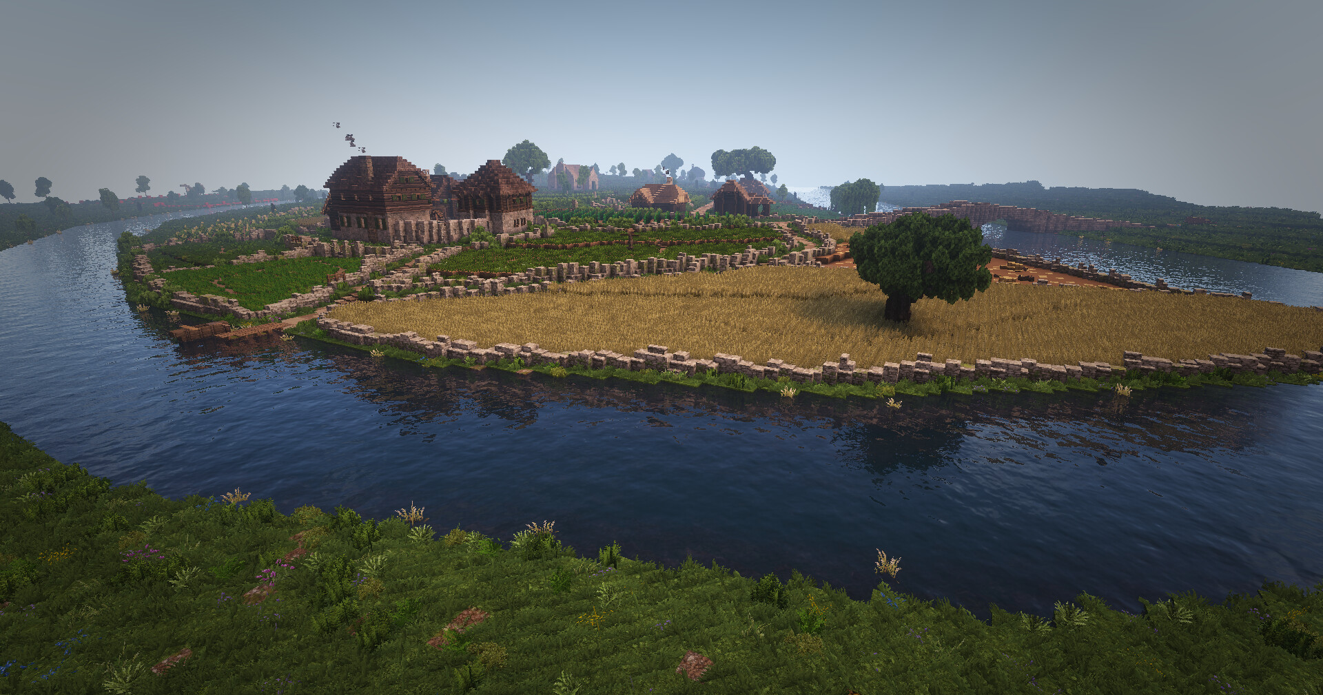 Minecraft Homestead | Trafanny Homestead + Farm's and Houses Minecraft Map