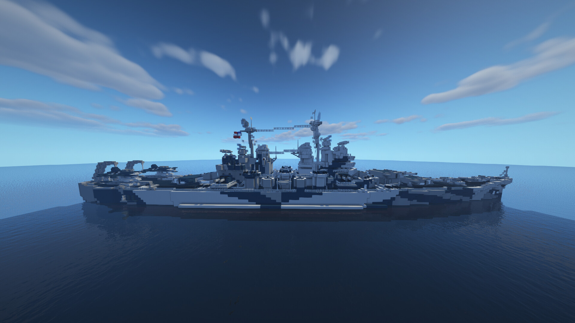 USS Baltimore [CA-68] 1:1 Scale Minecraft Map