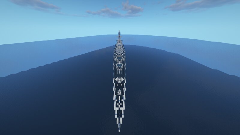USS Baltimore [CA-68] 1:1 Scale Minecraft Map