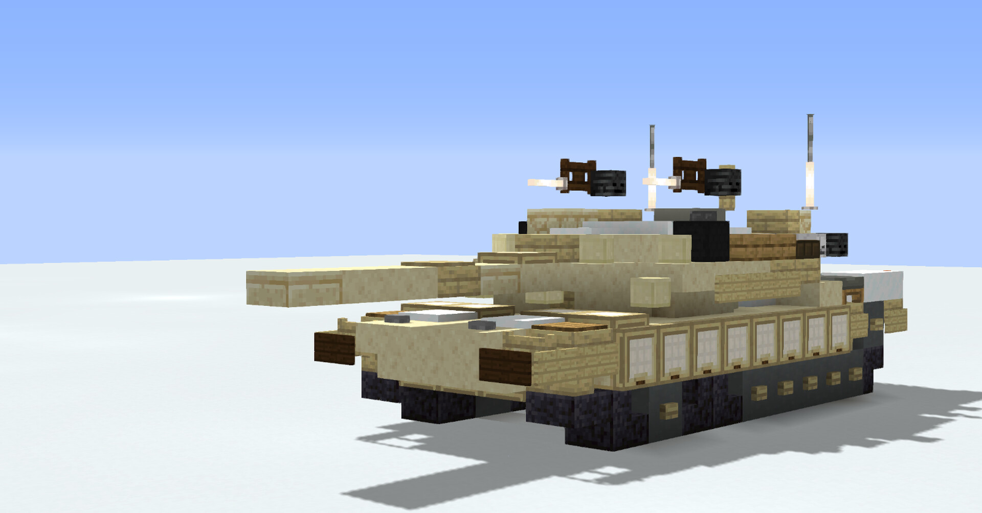 M1A1 Abrams (1.5:1 scale) Minecraft Map