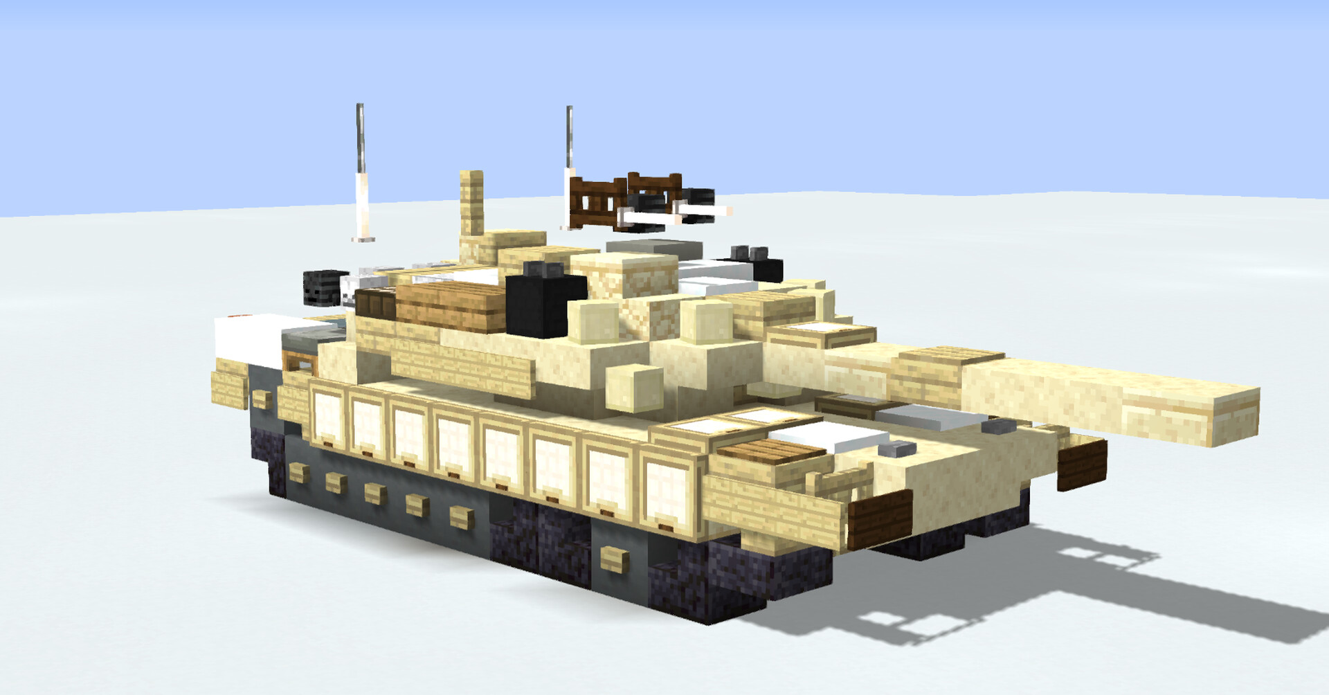 M1A1 Abrams (1.5:1 scale) Minecraft Map