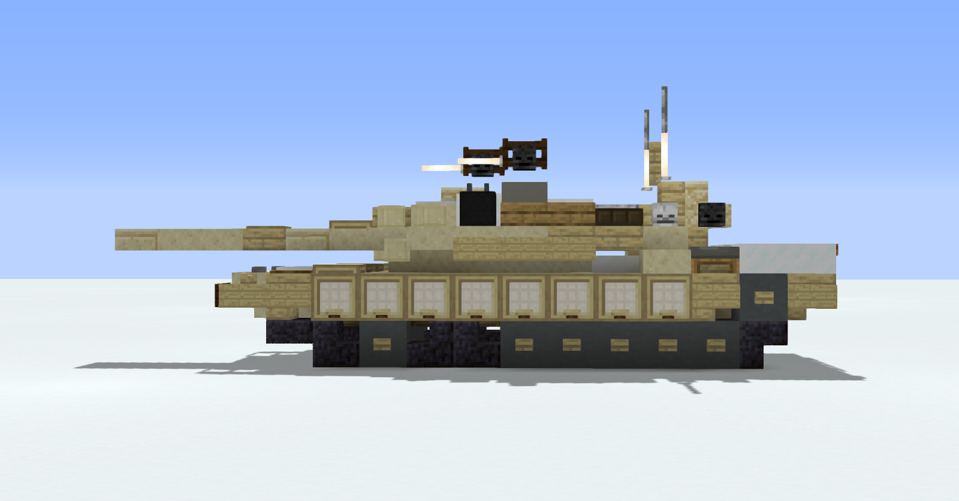 M1A1 Abrams (1.5:1 scale) Minecraft Map