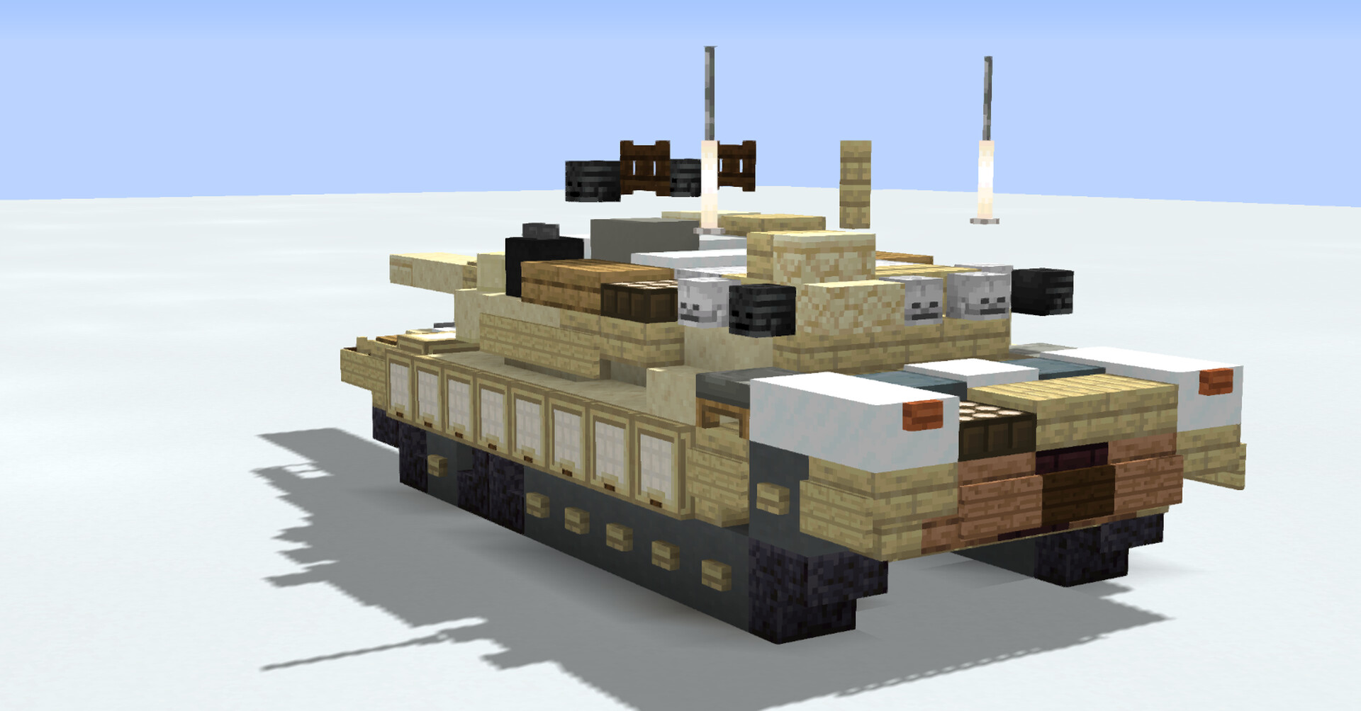 M1A1 Abrams (1.5:1 scale) Minecraft Map