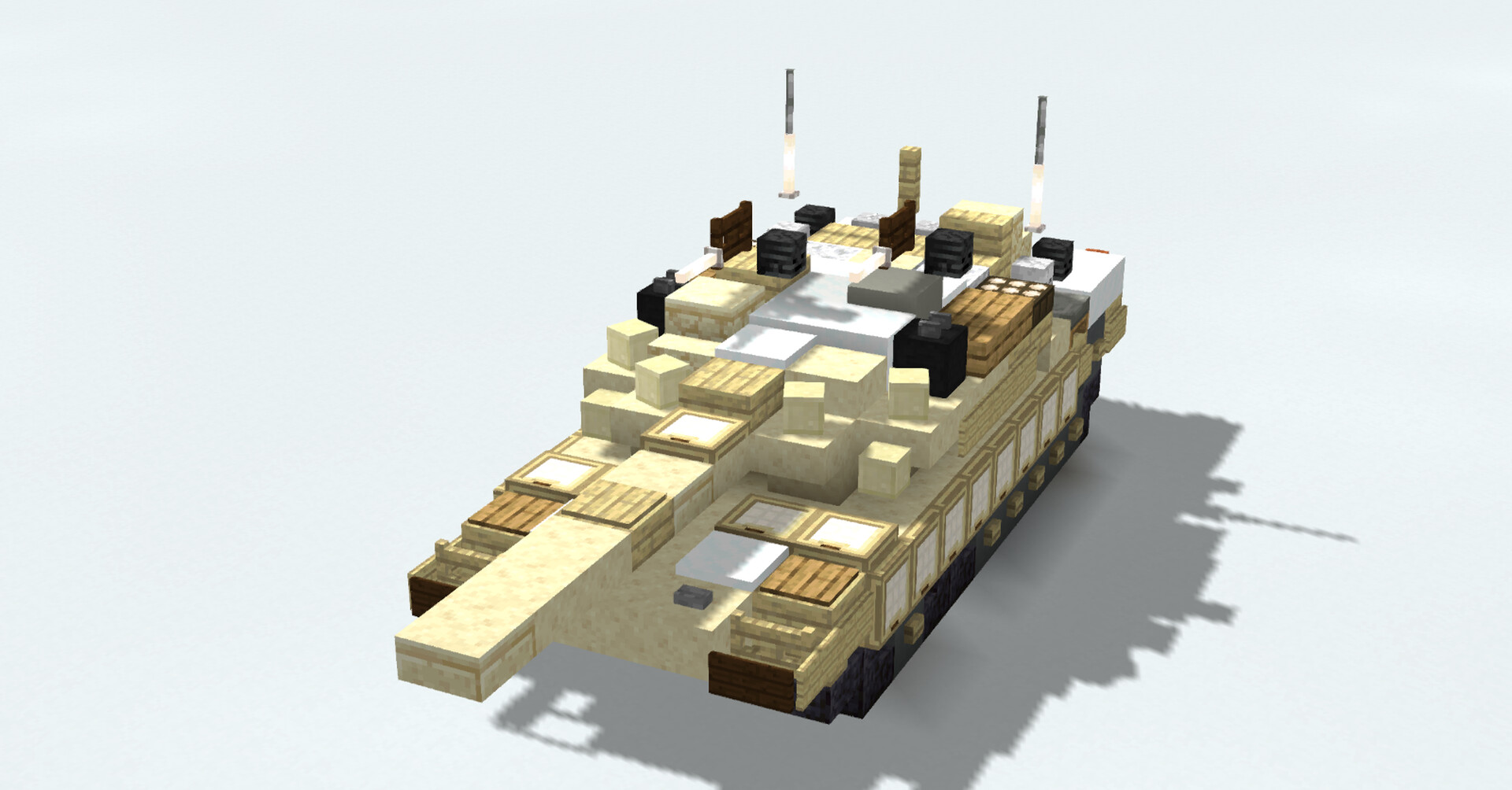 M1A1 Abrams (1.5:1 scale) Minecraft Map