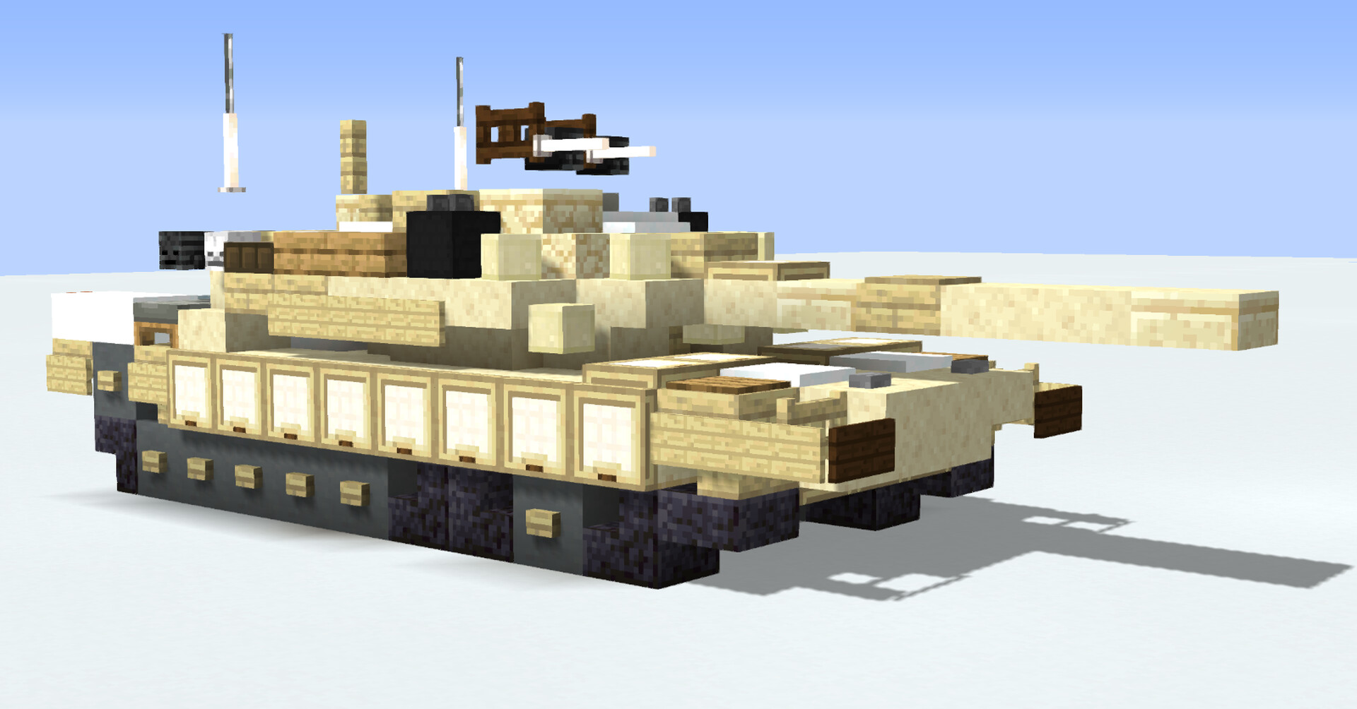 M1A1 Abrams (1.5:1 scale) Minecraft Map