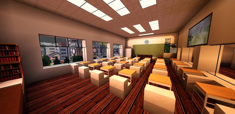 Samgladiator Yandere High School Revamped [Bedrock] Minecraft Map