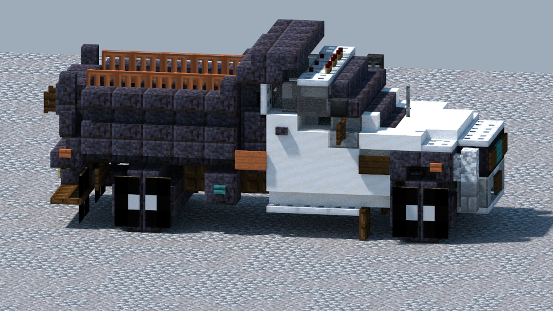 Ford F550 SuperDuty, Dump truck [With Download] Minecraft Map