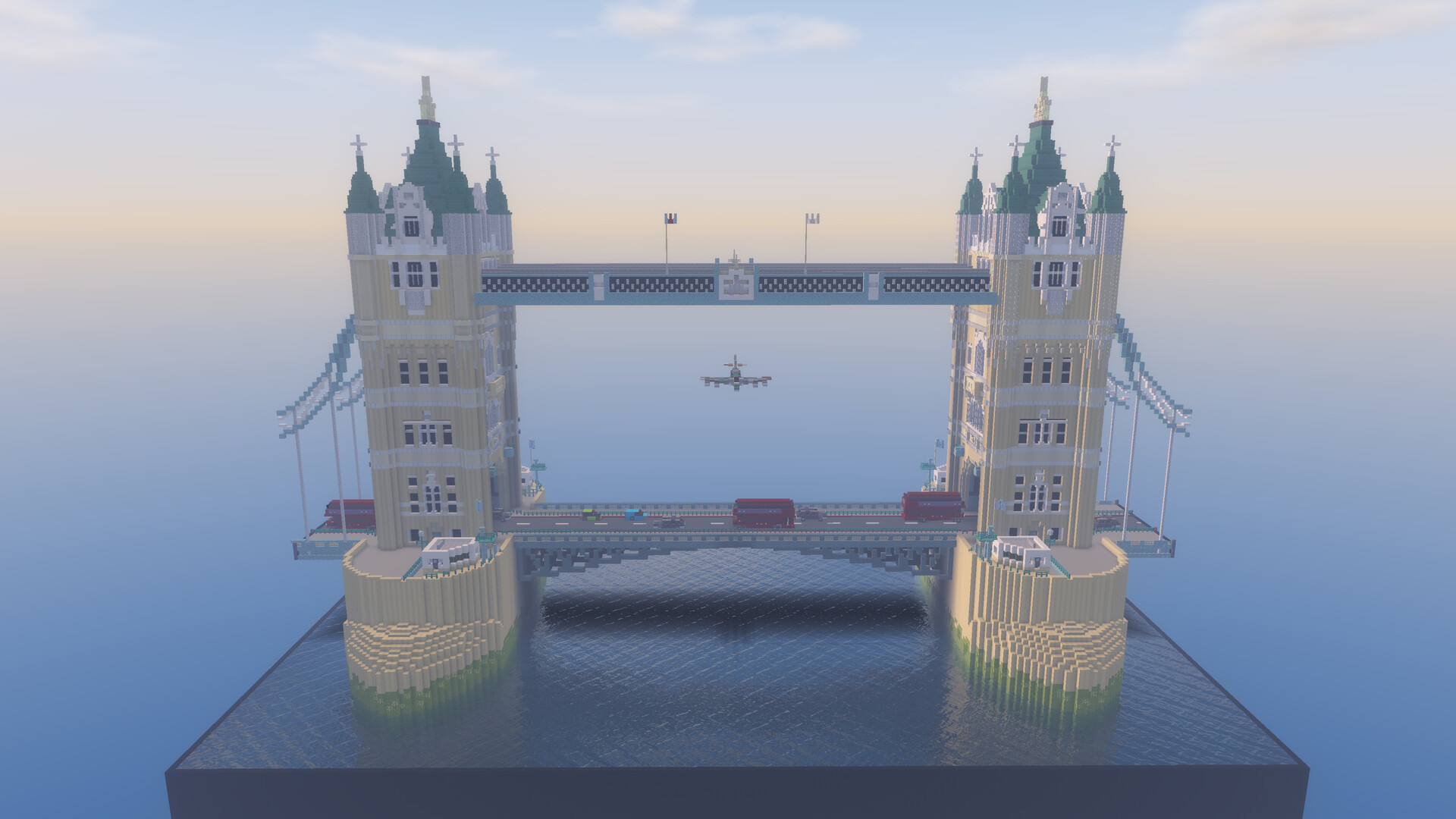 "1968 Hawker Hunter Tower Bridge incident" diorama 1.5:1 scale ...