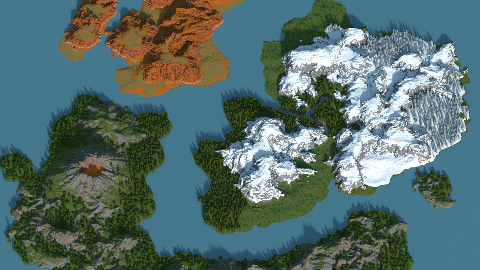 Multibiome map Minecraft Map