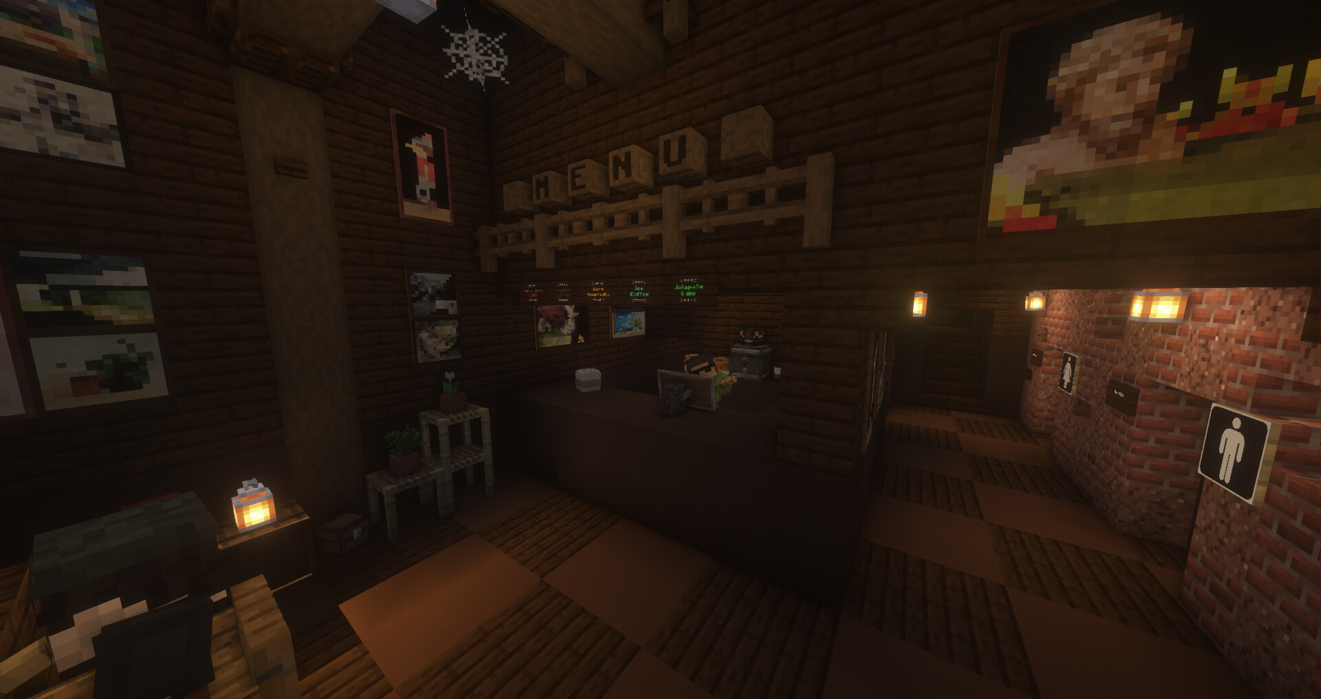 SPCY Bean™ Café in Monroe | Minecraft Coffee Shop Minecraft Map