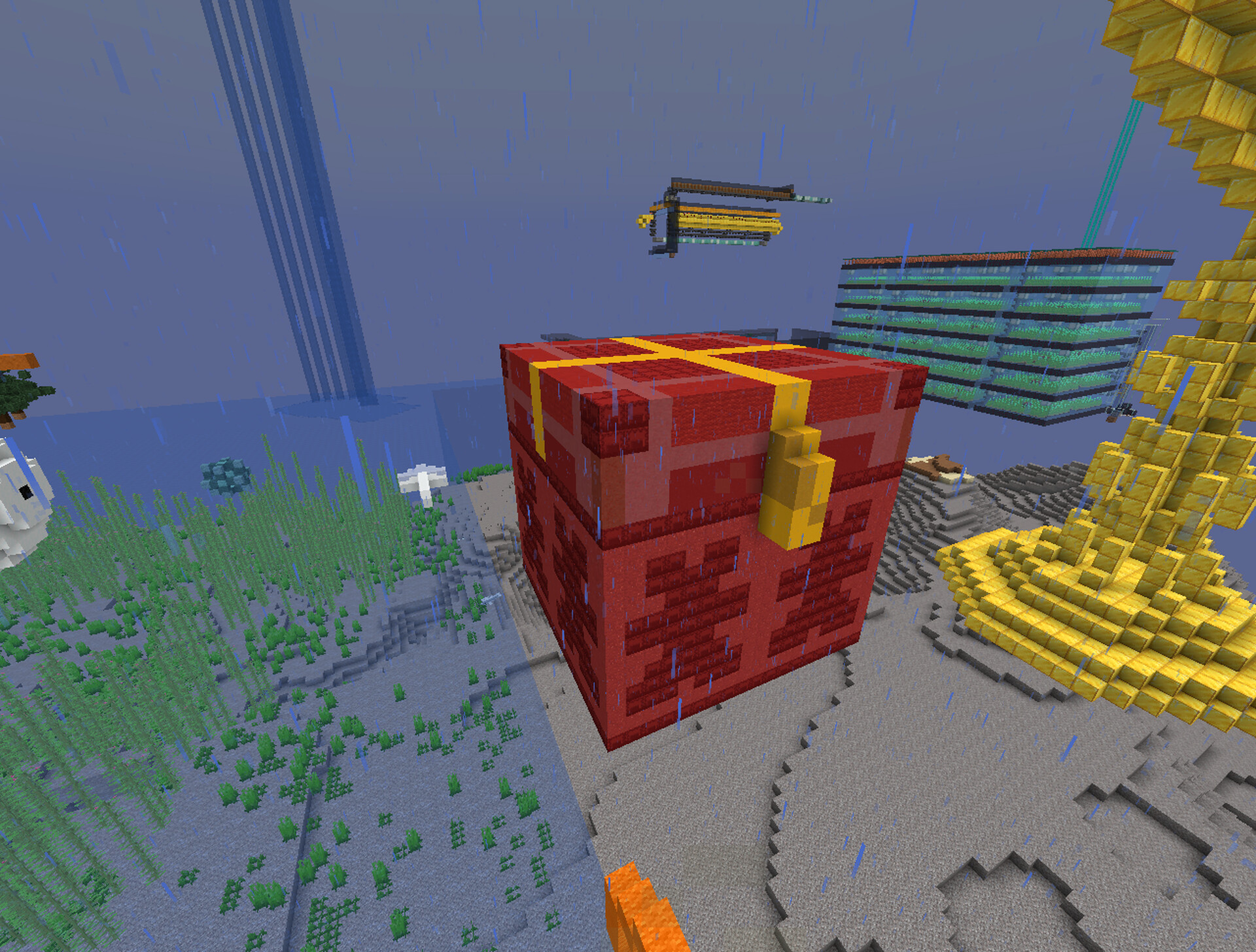 Red Bear Present Chest Minecraft Map