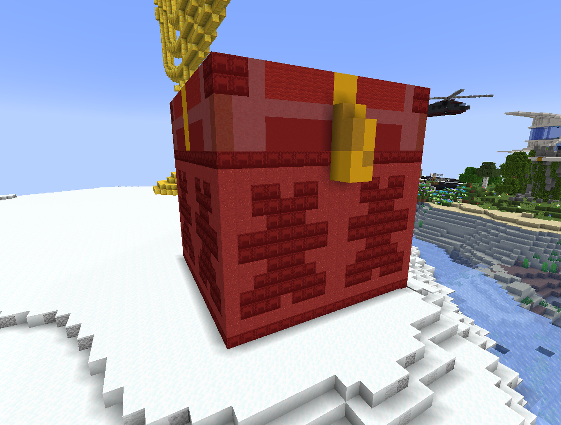 Red Bear Present Chest Minecraft Map