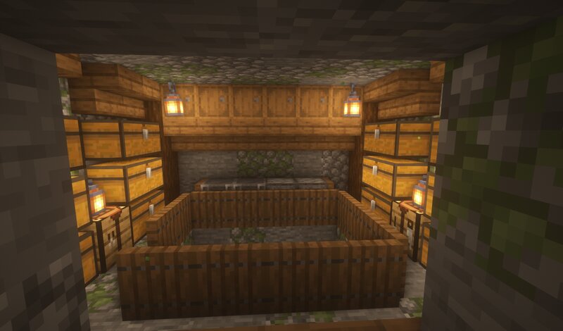 5 Hidden base in one area! Minecraft Map