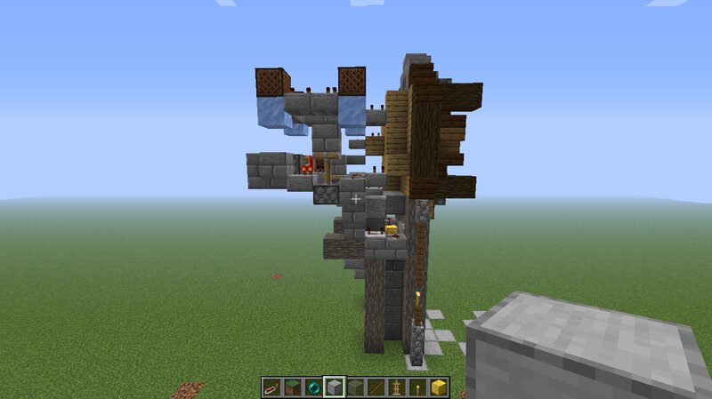 Working redstone clock tower Minecraft Map