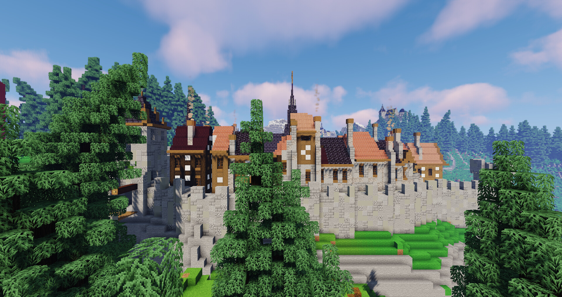 Medieval Town (Alenvins Project) Minecraft Map