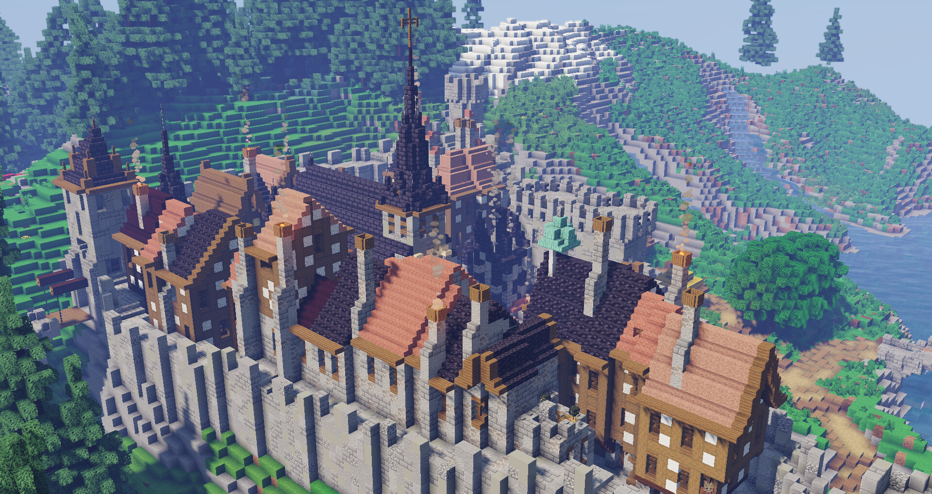Medieval Town (Alenvins Project) Minecraft Map