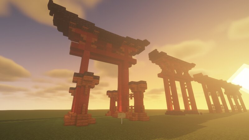 Japanese "Torii" Gates - Build Bundle Minecraft Map