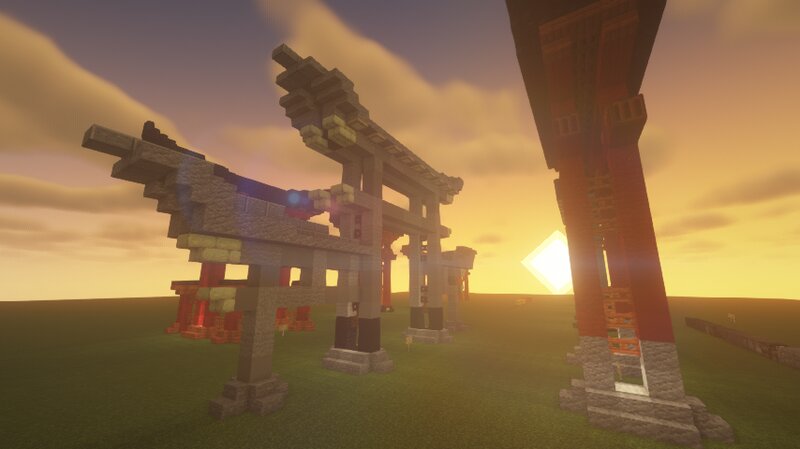 Japanese "Torii" Gates - Build Bundle Minecraft Map