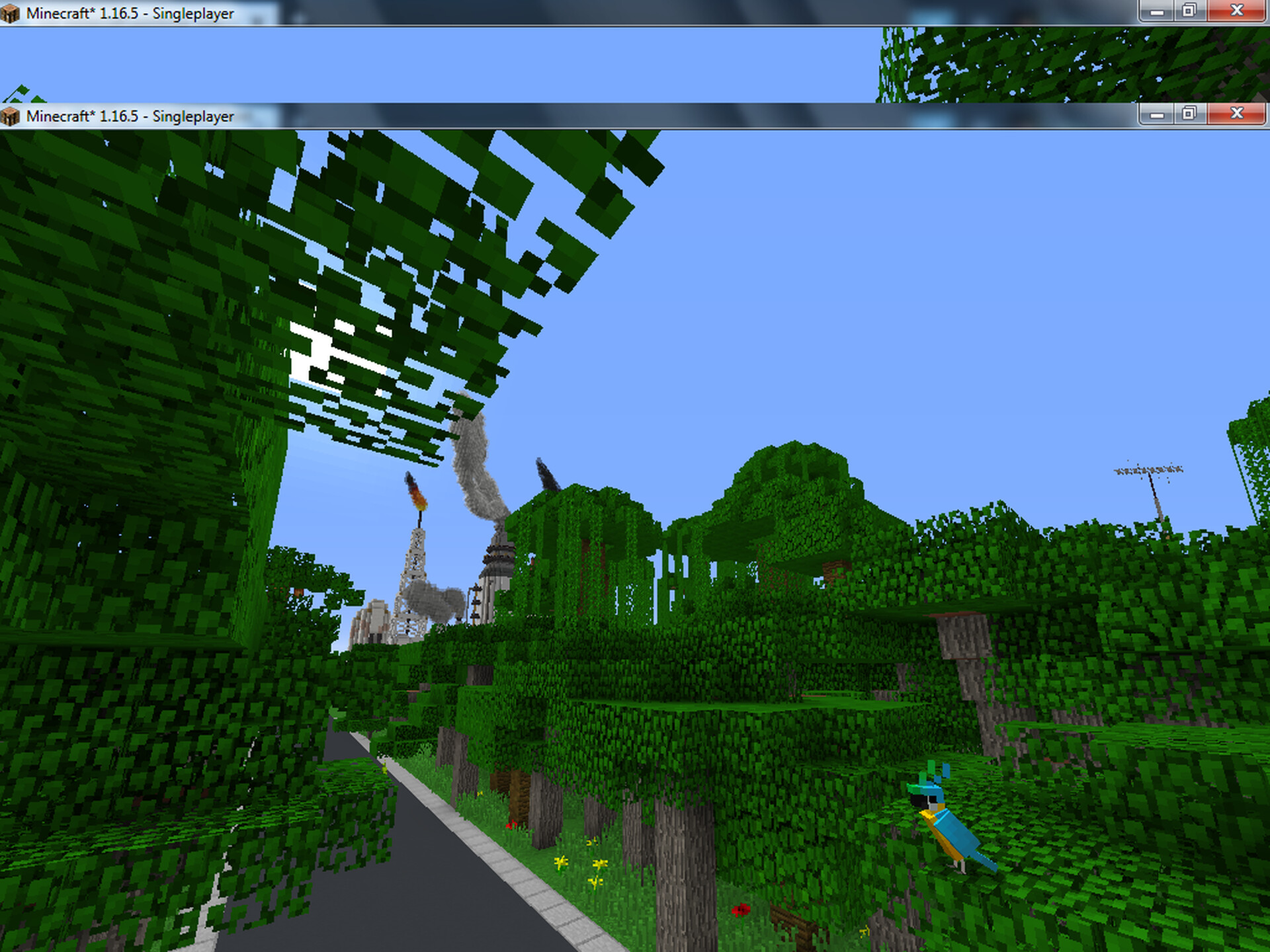 Minecraft City w/Ghetto Minecraft Map