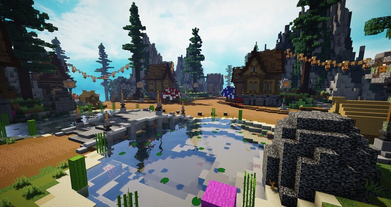 HCF Spawn + Road - Medieval Theme Minecraft Map