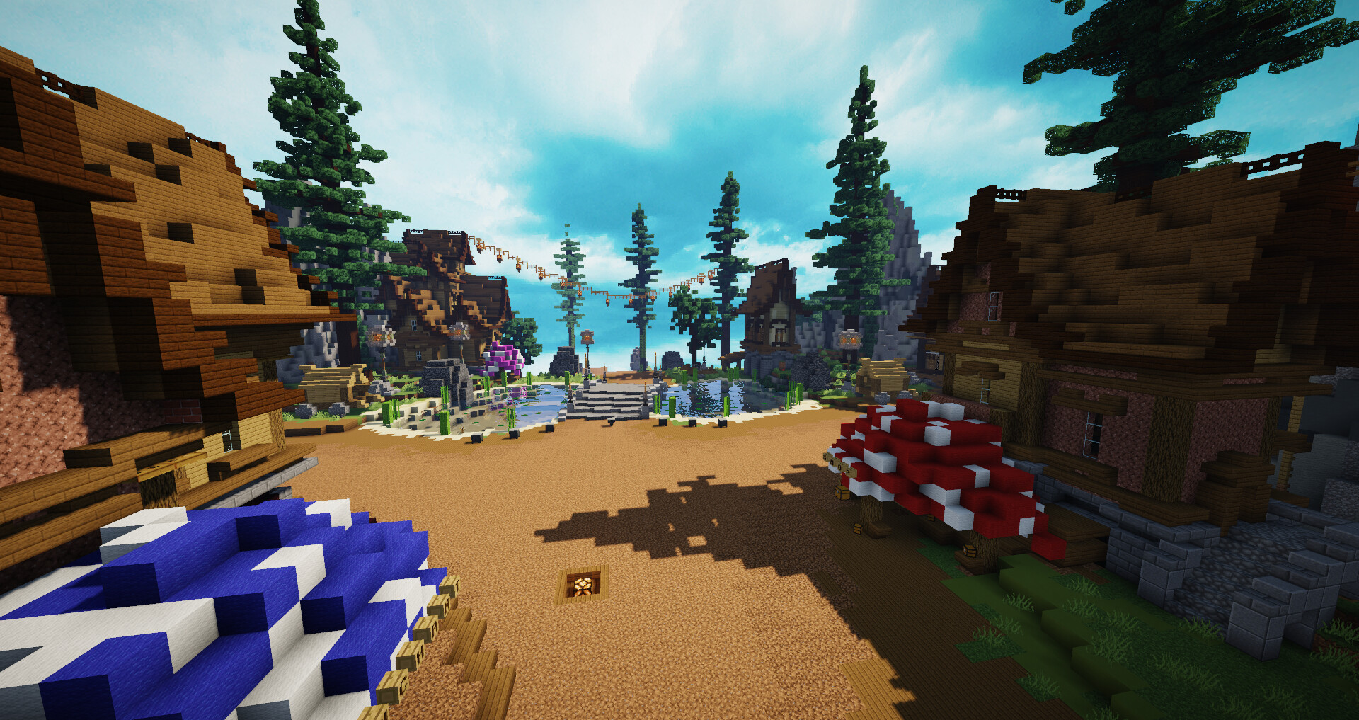 HCF Spawn + Road - Medieval Theme Minecraft Map