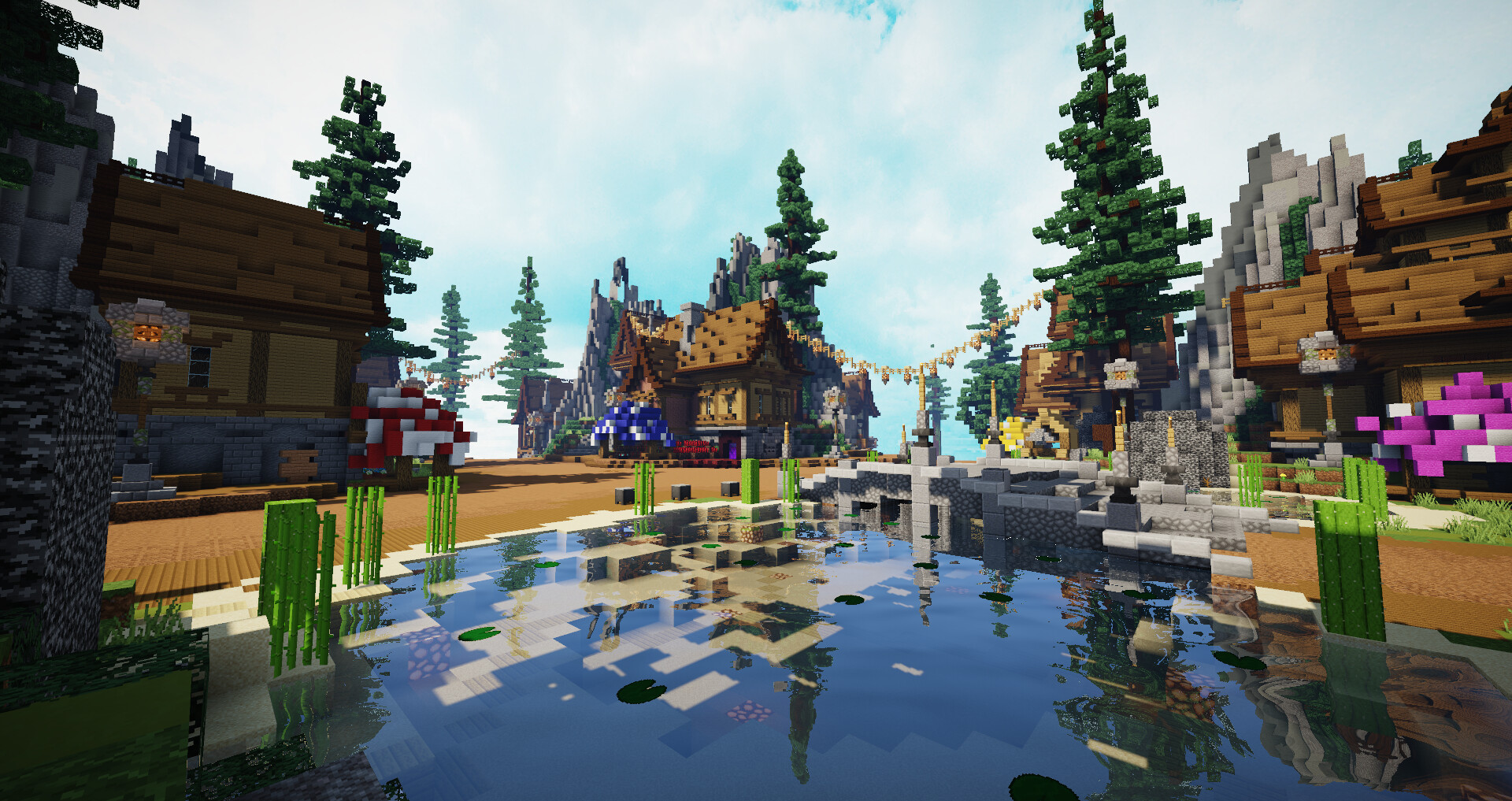 HCF Spawn + Road - Medieval Theme Minecraft Map