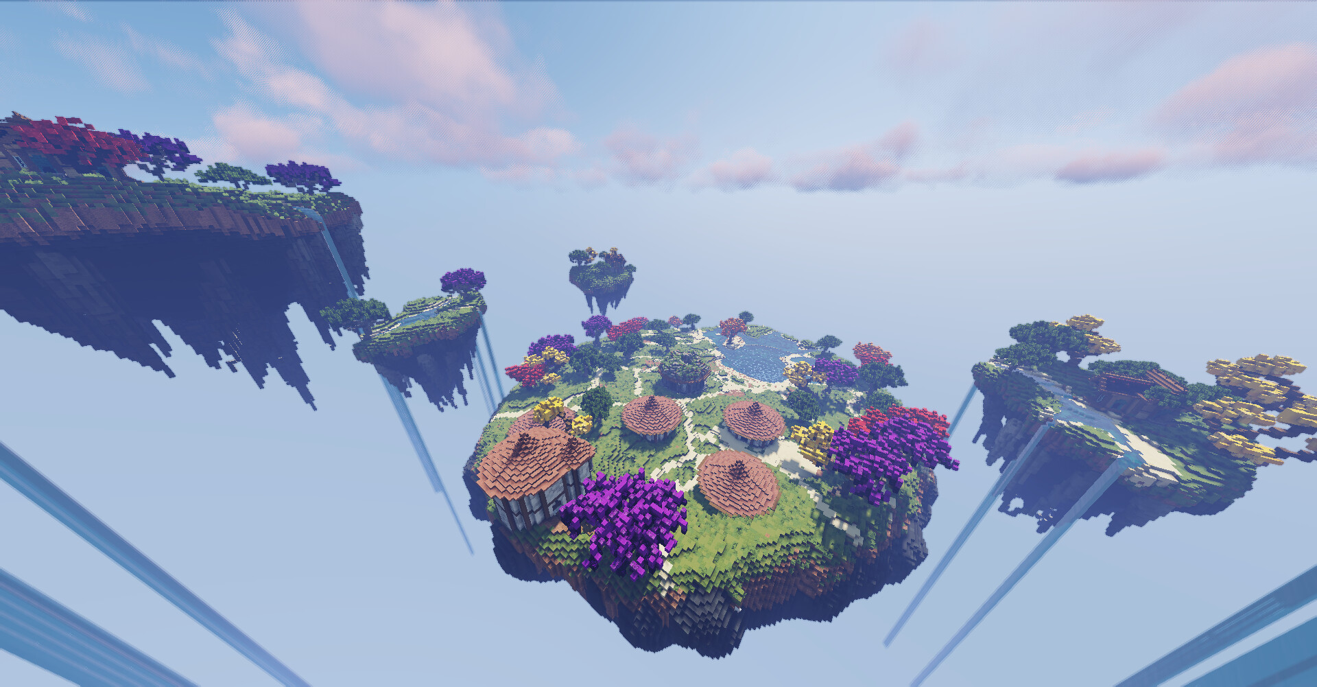 Floating Island Server Hub Minecraft Map