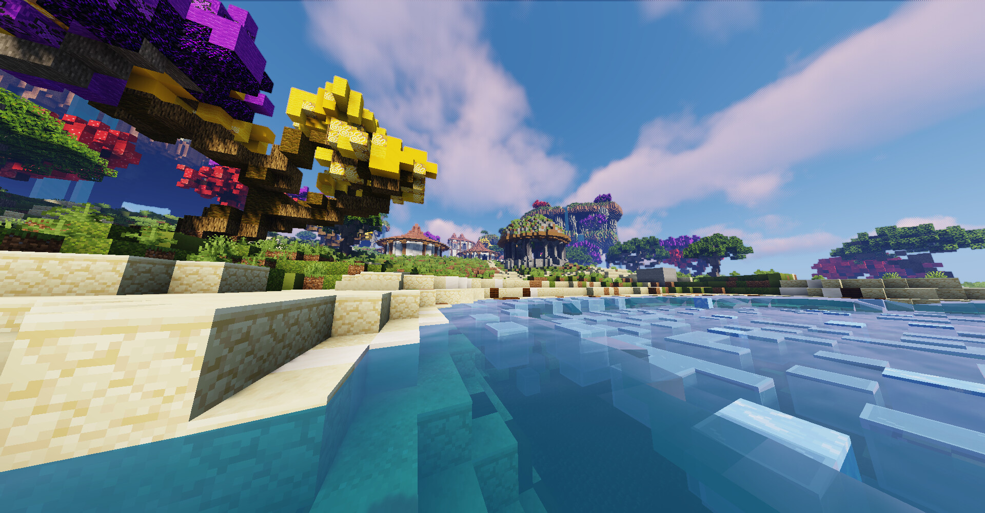 Floating Island Server Hub Minecraft Map