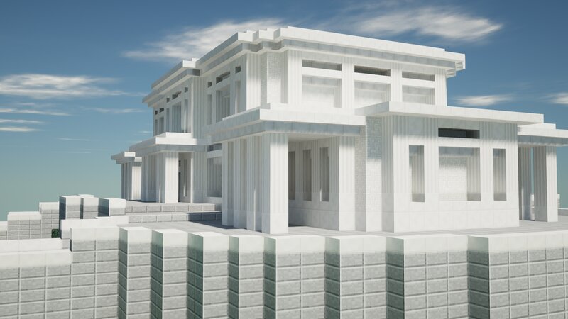 Quartz Mansion - Modern House Minecraft Map