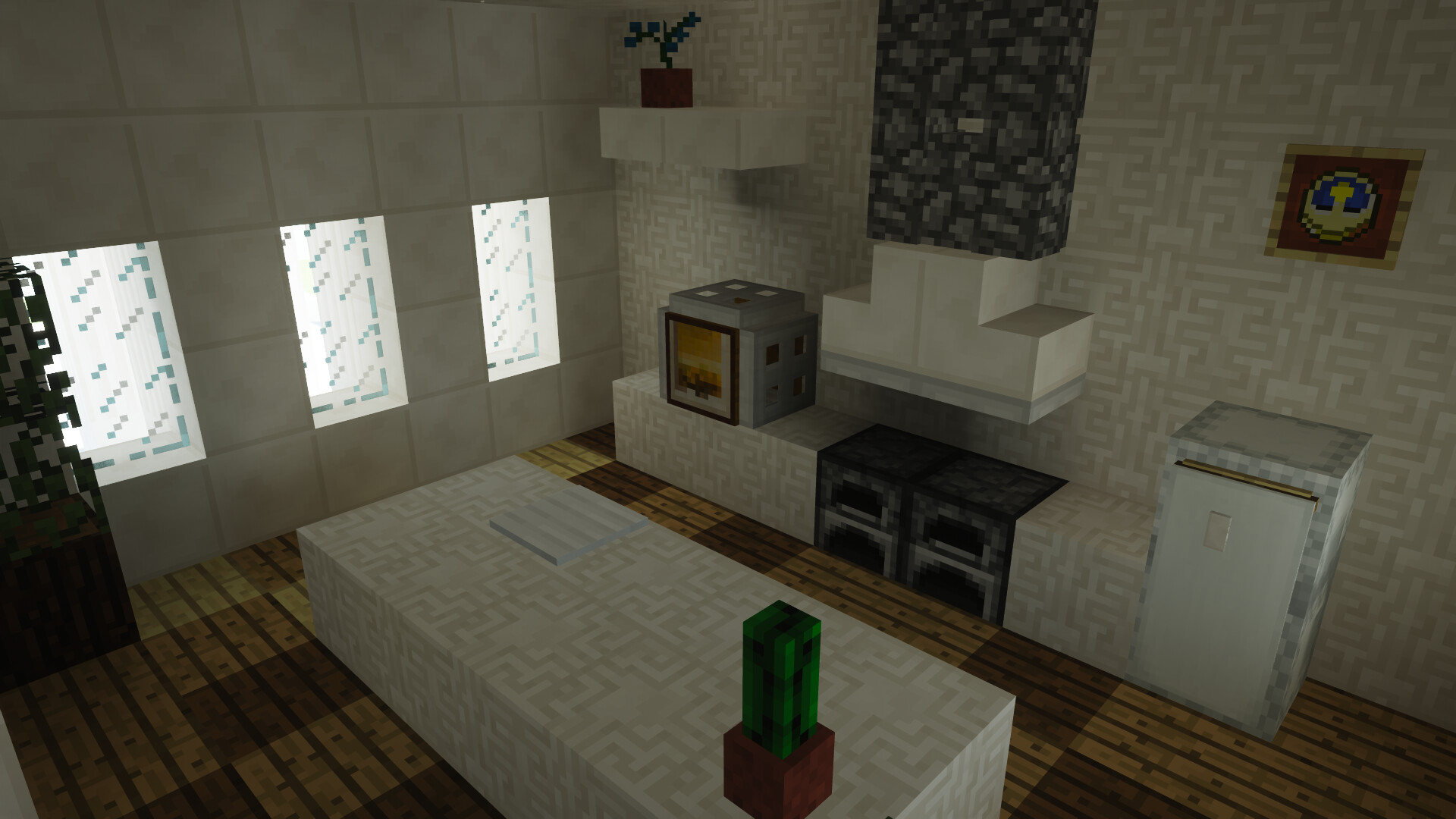 Quartz Mansion - Modern House Minecraft Map