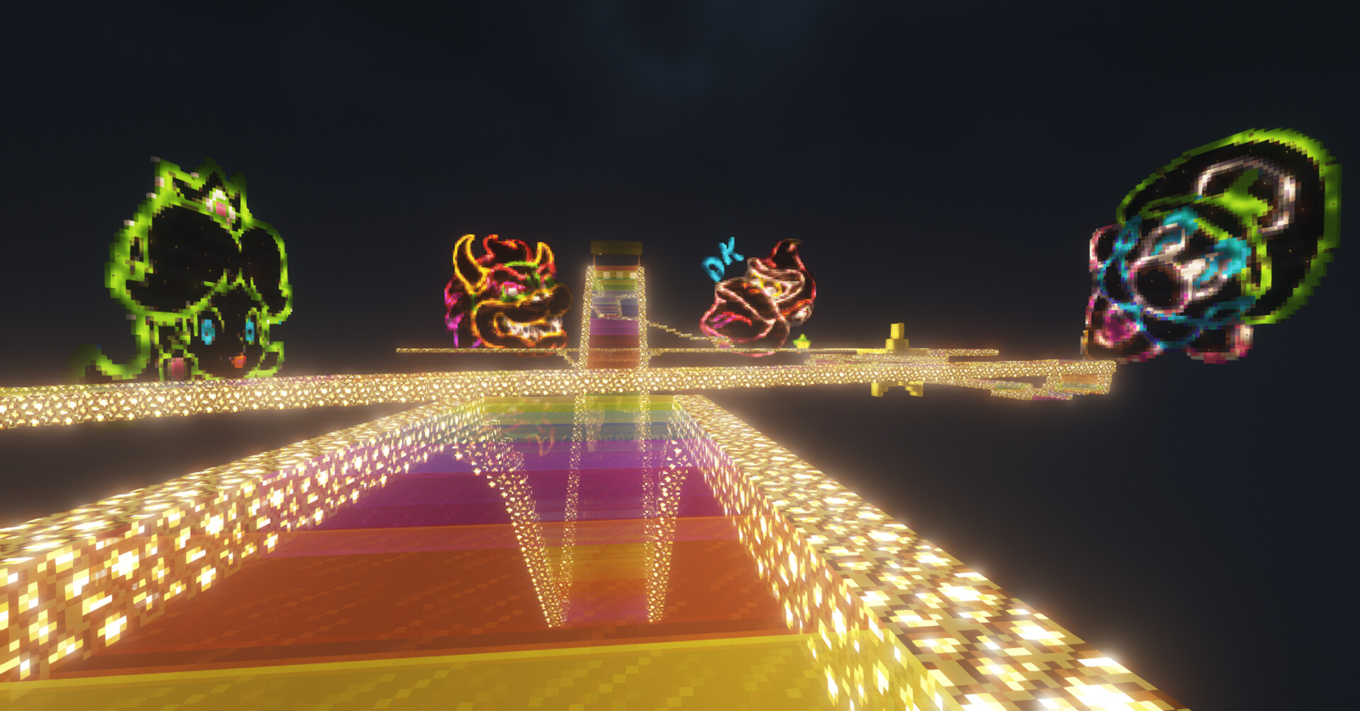 N64 Rainbow Road V4 Minecraft Map