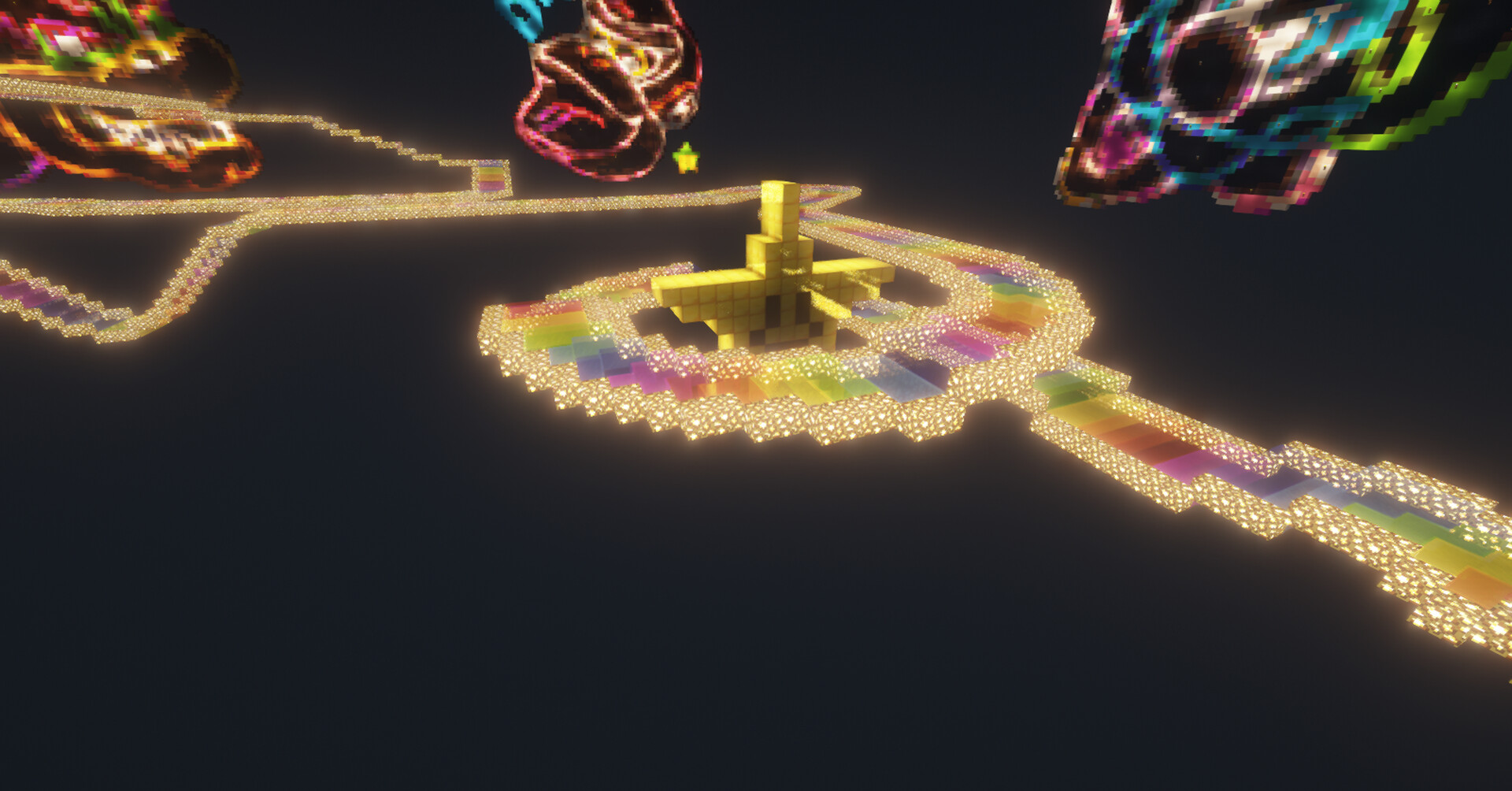 N64 Rainbow Road V4 Minecraft Map